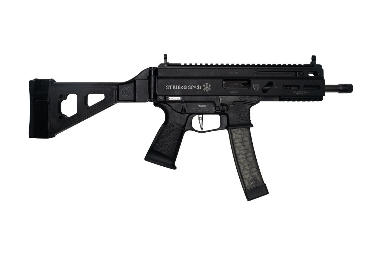 Grand Power Stribog SP9A1 Pistol - Black | 9mm | 8" Threaded Barrel ...